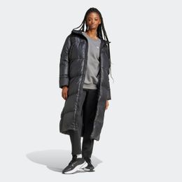 Outdoorjacke adidas Sportswear "W BIG BAFFLE C", Damen, Gr. M, schwarz, Obermaterial: 100% Polyester. Wattierung: 70% Entendaune, 30% Federn, sportlich, Jacken