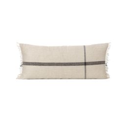 ferm LIVING - Calm Kissen, 40 x 90 cm, camel / schwarz