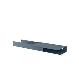 muuto - Folded Shelves Platform 62 x 5,4 cm, blau-grau