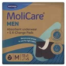 Molicare Men Absorbent Underwear +5 Pads Gr. M 1 St