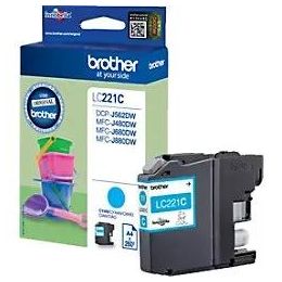 Brother LC221C Original Tintenpatrone Cyan