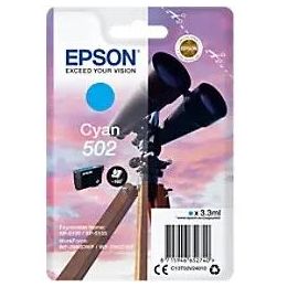 Epson 502 Original Tintenpatrone C13T02V24010 Cyan