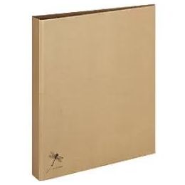 PAGNA Ringbuch 2 Ringe 25 mm Recycelte Pappe DIN A4 Beige