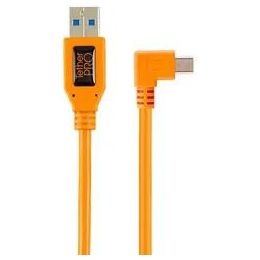 TETHER TOOLS Tether-Tools TetherPro USB 2.0 auf Mini-B 5-poliger rechtwinkliger Adapter "Pigtail", 20 "(50 cm), hochsichtbar, orange