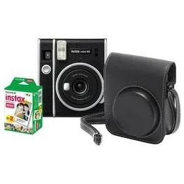 Fujifilm INSTAX mini 40 EX D Schwarz Starter Kit