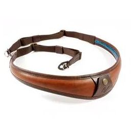 4V Design ALA Neck Strap - Metal Ring Brown/Brown