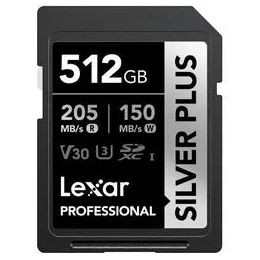 Lexar SD Silver Plus UHS-1 512GB V30 | ✔️ + 100 € gratis Geschenkbox