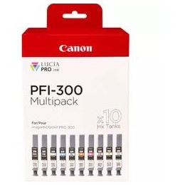 Canon PFI-300 MBK/PBK/C/M/Y/PC/PM/R/GY/CO Multipack | ✔️ + 100 € gratis Geschenkbox