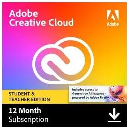 Adobe Creative Cloud Student & Teacher Version 100GB - 1 Benutzer - 1 Jahr - (Windows/Mac) | ✔️ vorübergehende preissenkung