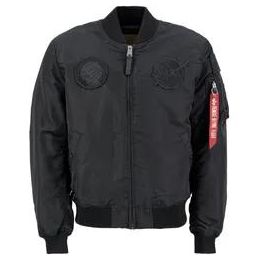 Bomberjacke Alpha Industries "Alpha Industries Men - Bomber Jackets MA-1 VF NASA" Gr. M, schwarz (all schwarz) Herren Jacken