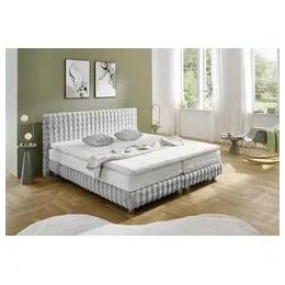 Boxbett "Sendai", grau, L:210cm, Westfalia Schlafkomfort, Komplettbetten, Fellimitat HIGHLIGHT, wahlweise Matratzen in H2,H3,H4