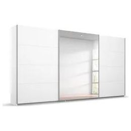 Schwebetürenschrank Rauch "Kleiderschrank Schrank Garderobe BESTSELLER KOLUNA mit Spiegel" Schränke Gr. B/H/T: 360cm x 210cm x 62cm, 3 St., weiß (alpinweiß) inkl. 2 Innenschubladen sowie extra Einlegeböden MADE IN GERMANY