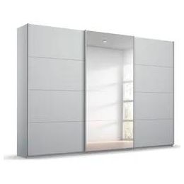 Schwebetürenschrank Rauch "Kleiderschrank Schrank Garderobe BESTSELLER KOLUNA mit Spiegel" Schränke Gr. B/H/T: 271 cm x 210 cm x 62 cm, 3 St., grau (seidengrau) inkl. 2 Innenschubladen sowie extra Einlegeböden MADE IN GERMANY