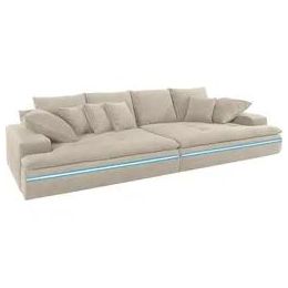 Big-Sofa Inosign "Haiti" Sofas Gr. B/H/T: 300 cm x 85 cm x 142 cm, Aqua Clean Pascha, Mit RGB, beige (natur) wahlweise mit Kaltschaum (140kg BelastungSitz) und AquaClean-Stoff