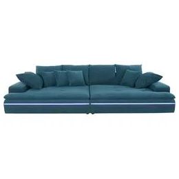 Big-Sofa Inosign "Haiti" Sofas Gr. B/H/T: 300 cm x 85 cm x 142 cm, Aqua Clean Pascha, Mit Kaltschaum-mit RGB, blau (petrol) wahlweise mit Kaltschaum (140kg BelastungSitz) und AquaClean-Stoff