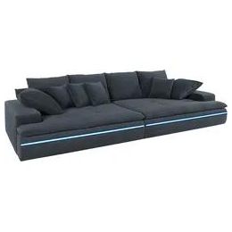 Big-Sofa Inosign "Haiti" Sofas Gr. B/H/T: 300 cm x 85 cm x 142 cm, Aqua Clean Pascha, Mit RGB, blau (blaugrau) wahlweise mit Kaltschaum (140kg BelastungSitz) und AquaClean-Stoff Bestseller