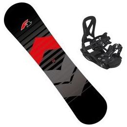 F 2 Snowboard F2 "F2 SNOWBOARD KIDS SET" Snowboards Gr. 135, rot (rot/schwarz)