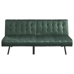 2-Sitzer "Pierre", grün, B:180cm H:82cm T:86cm, ATLANTIC HOME COLLECTION, Sofas, Schlafsofa, mit 3-stufiger Rasterfunktion, mit Wellenunterfederung