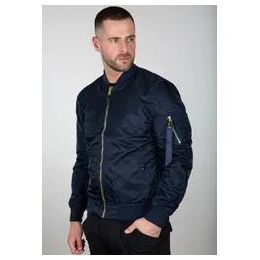 Bomberjacke Alpha Industries "Alpha Industries Men - Bomber Jackets MA-1 VF LW" Gr. S, blau (rep blau, gold) Herren Jacken