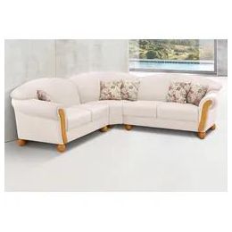 Ecksofa Home Affaire "Milano, L-Form" Sofas Gr. B/H/T: 233cm x 83cm x 233cm, Chenille, ohne Funktion, beige (sand) gleichschenklig