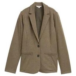 Tom Tailor Damen Jacquard Blazer, braun, Gemustert, Gr. XXL