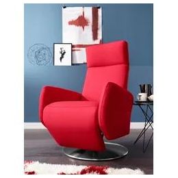 Sit & More TV-Sessel SIT & MORE "Kobra" Sessel Gr. Flachgewebe, B/H/T: 71cm x 110cm x 82cm, rot