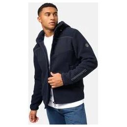 Fleecejacke STONE HARBOUR "Illian" Gr. L (52), blau (navy) Herren Jacken Sportliche Fleece-Outdoorjacke mit Kapuze