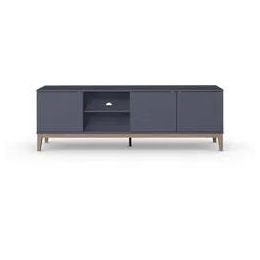 Lowboard Andas "Maryd" Sideboards Gr. B/H/T: 160cm x 50cm x 41cm, grau (wotan eiche/grau) Kommode, Untergestell in Holzoptik, Breite 160 cm