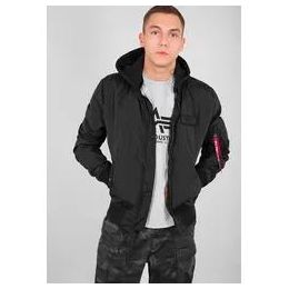 Bomberjacke Alpha Industries "Alpha Industries Men - Bomber Jackets MA-1 TT Hood" Gr. XS, schwarz (schwarz, schwarz) Herren Jacken