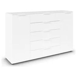 Kommode Rauch "Flipp" Sideboards Gr. B/H/T: 160 cm x 100 cm x 42 cm, 5 St., weiß (alpinweiß) 2-türig mit 5 Schubladen und Soft-Close-Funktion in zwei Breiten