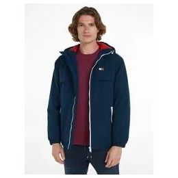 Outdoorjacke Tommy Jeans "TJM PADDED SOLID CHICAGO EXT" Gr. XXL, blau (schwarz night navy) Herren Jacken mit Logoprägung