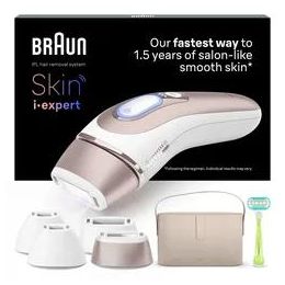 IPL-Haarentferner Braun "Smart Skin i·expert PL7387" Braun (weiß, Braun) Damen 4 Aufsätze für Gesicht & Körper, Venus Rasierer Aufbewahrungsbox