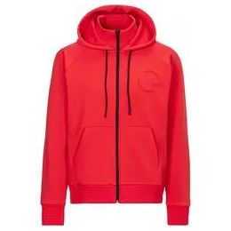 Kapuzensweatjacke BOSS Green "Snuggel" Gr. L, rot (open red645) Herren Sweatjacken mit Kordel