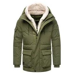 Winterjacke STONE HARBOUR "Lauroo XX" Gr. XXL (56), grün (olivgrün) Herren Jacken urbane Steppjacke mit kuscheligem Kunstpelz-Kragen