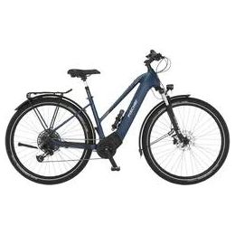 E-Bike Fischer FAHRRAD "VIATOR 8.0i Damen" E-Bikes Gr. 45cm, 28 Zoll (71,12cm), blau (sattblau) Pedelec, Elektrofahrrad für Damen u. Herren