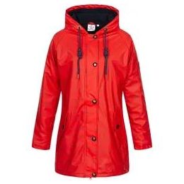 Regenjacke DEPROC ACTIVE "Friesennerz HALIFAX UMBRELLA" Gr. 36 (S), rot Damen Jacken auch in Großen Größen erhältlich