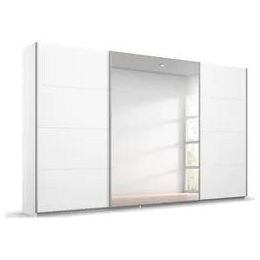 Schwebetürenschrank Rauch "Kleiderschrank Schrank Garderobe BESTSELLER KOLUNA mit Spiegel" Schränke Gr. B/H/T: 315cm x 210cm x 62cm, 3 St., weiß (alpinweiß) inkl. 2 Innenschubladen sowie extra Einlegeböden MADE IN GERMANY