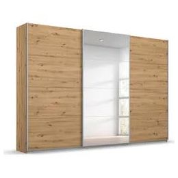 Schwebetürenschrank Rauch "Kleiderschrank Schrank Garderobe BESTSELLER KOLUNA mit Spiegel" Schränke Gr. B/H/T: 271 cm x 229 cm x 62 cm, 3 St., braun (eiche artisan) inkl. 2 Innenschubladen sowie extra Einlegeböden MADE IN GERMANY