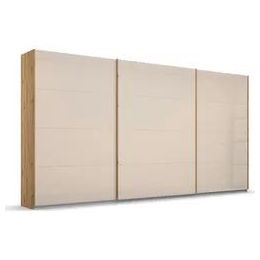 Schwebetürenschrank Rauch "Koluna" Schränke Gr. B/H/T: 360cm x 210cm x 62cm, 3 St., beige (eiche artisan/glas champagner) Glasfront, inkl. 2 Innenschubladen sowie extra Böden