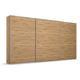 Schwebetürenschrank Rauch "Kleiderschrank Schrank Garderobe KOLUNA mit Dekor-Front" Schränke Gr. B/H/T: 360 cm x 229 cm x 62 cm, 3 St., braun (eiche artisan) inkl. 2 Innenschubladen sowie extra Einlegeböden MADE IN GERMANY