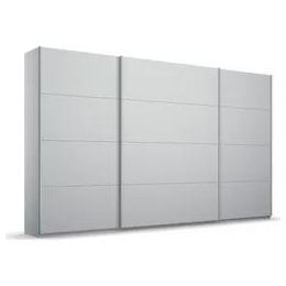 Schwebetürenschrank Rauch "Kleiderschrank Schrank Garderobe KOLUNA mit Dekor-Front" Schränke Gr. B/H/T: 315 cm x 210 cm x 62 cm, 3 St., grau (seidengrau) inkl. 2 Innenschubladen sowie extra Einlegeböden MADE IN GERMANY