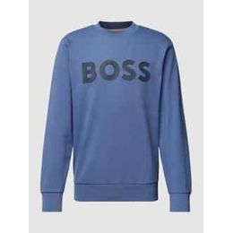 BOSS Sweatshirt mit Label-Print Modell 'Soleri'