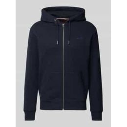 Superdry Sweatjacke mit Label-Stitching