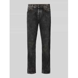 BOSS Orange Regular Fit Jeans im Used-Look Modell 'RE.MAINE'