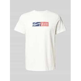 Tommy Jeans Slim Fit T-Shirt mit Label-Print