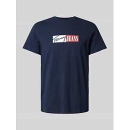 Tommy Jeans Slim Fit T-Shirt mit Label-Print