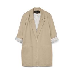 Vero Moda Curve Blazer 'CHARUKI ' Damen Gr&ouml;&szlig;e 54 hellbraun / wei&szlig;