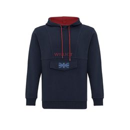 Williot Sweatshirt Herren Gr&ouml;&szlig;e S blau / navy / karminrot