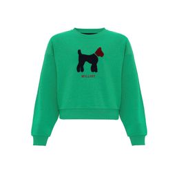 Williot Sweatshirt M&auml;dchen Gr&ouml;&szlig;e 152 gr&uuml;n / schwarz