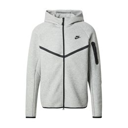 Nike Sportswear Sweatjacke 'Tech Fleece' Herren Größe S dunkelgrau / graumeliert / schwarz